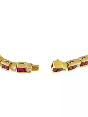LB EXCLUSIVE 18k Yellow Diamond And Ruby Bracelet