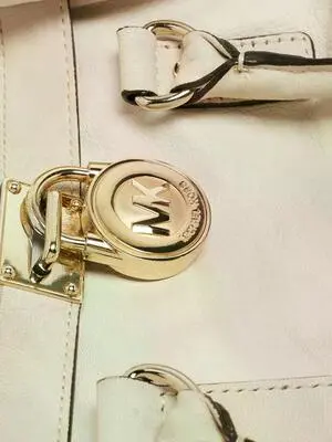 Michael Kors Padlock Leather Tote Bag
