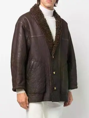 A.N.G.E.L.O. VINTAGE CULT 1980s Shearling-lined Leather Coat