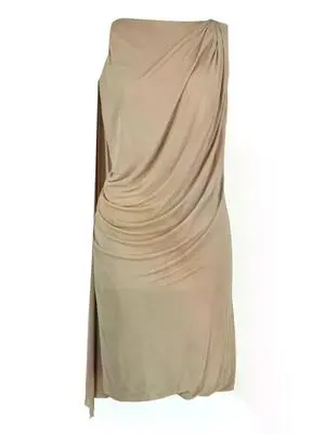 Versace Draped Round-neck Dress