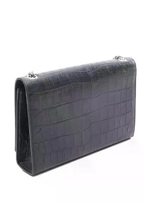 Saint Laurent Kate Medium Embossed Shoulder Bag - Black