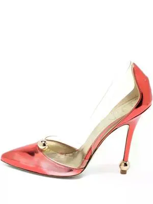 ROGER VIVIER 120mm Leather Heeled Pumps - Red