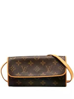 LOUIS VUITTON Monogram Pochette Twin Pm Crossbody Bag