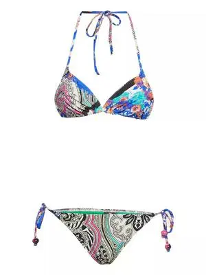 Etro Mix-pattern Bikini - White