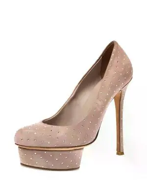LE SILLA Crystal-embellished Platform Pumps
