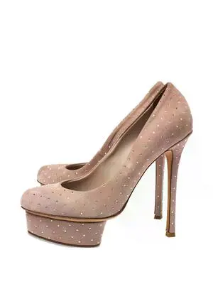 LE SILLA Crystal-embellished Platform Pumps