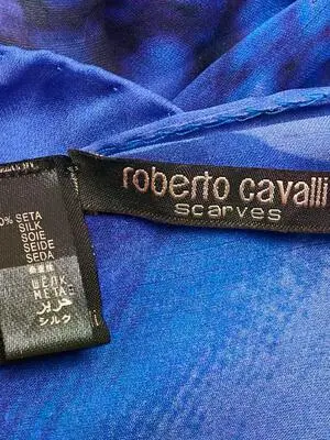 Roberto Cavalli Ring-embellished Silk Scarf