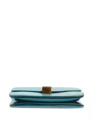 Celine Classic Box Leather Shoulder Bag - Blue