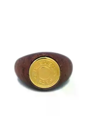 Hermès 1990-2000s Clou De Selle Ring - Brown