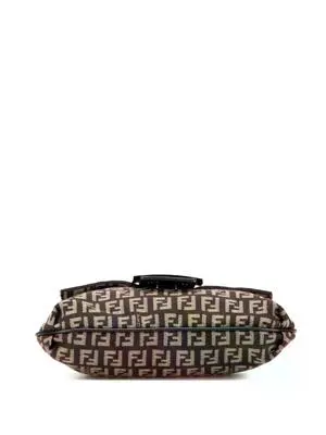 Fendi Zucchino Canvas Crossbody Bag - Brown