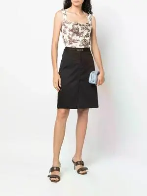 Dolce & Gabbana 1990s Logo-plaque A-line Skirt