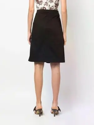 Dolce & Gabbana 1990s Logo-plaque A-line Skirt