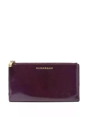Burberry Patent-leather Wallet - Purple