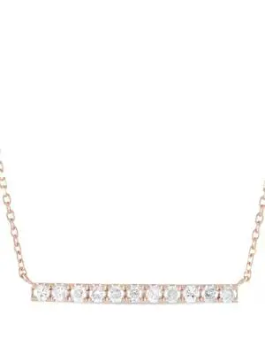 LB EXCLUSIVE 14k Rose Gold Diamond Necklace