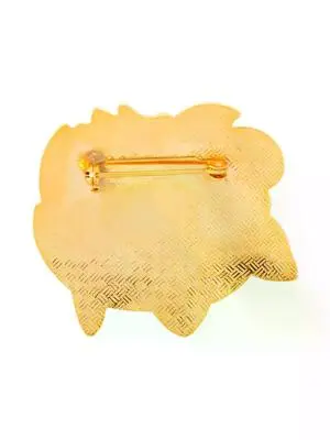 SUSAN CAPLAN 1980s Water Lily Brooch - Blue