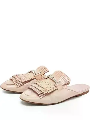 TOD'S Fringed Studded Mules