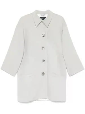 Versace 2000s Brushed-finish Coat