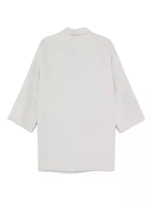 Versace 2000s Brushed-finish Coat