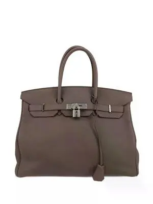 Hermès 2014 Birkin 35 Togo Leather Handbag - Grey