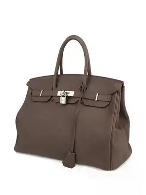 Hermès 2014 Birkin 35 Togo Leather Handbag - Grey