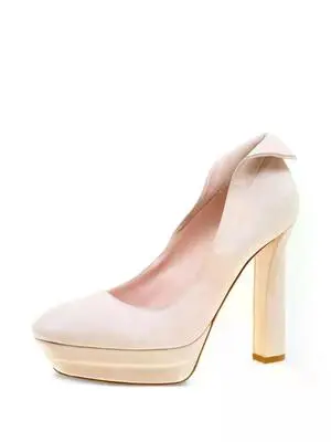 Bottega Veneta 120mm Suede Platform Pumps