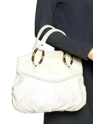 Valentino Garavani Leather Braided Handbag