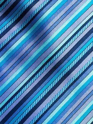 Brioni Diagonal-stripe Silk Tie - Blue