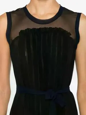 Miu Miu 2010 Pleated Silk Minidress