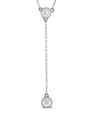 LB EXCLUSIVE 14k White Gold Diamond Necklace - Silver