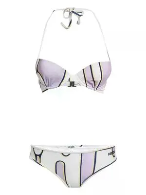 Kenzo Abstract-print Bikini - Purple
