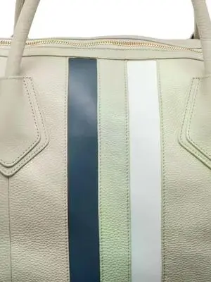 3.1 Phillip Lim Stripe-detail Leather Duffle Bag
