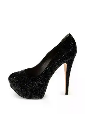 GINA 145mm Crystal-embellished Pumps