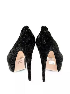 GINA 145mm Crystal-embellished Pumps
