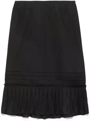 Prada 2000s Hem-pleated Skirt