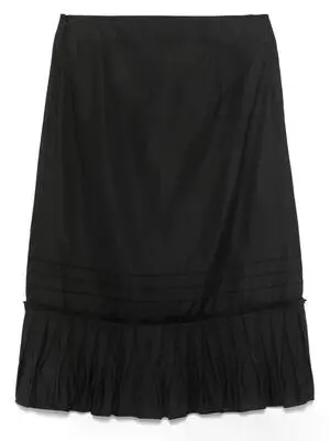 Prada 2000s Hem-pleated Skirt