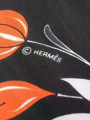 Hermès 2010s Maxi Twilly Les Leopards Scarf