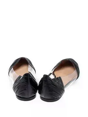 Valentino Garavani Leather Draped Flats