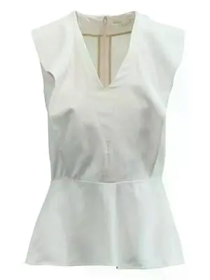 Chloé Vintage Peplum V-neck Blouse