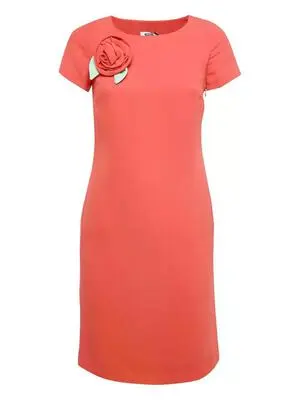 Moschino Floral-appliqué Midi Dress