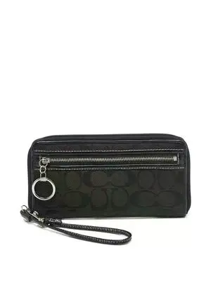 COACH® Logo-printed Zip-around Wallet - Black