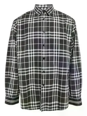 Burberry Checked Shirt - Black