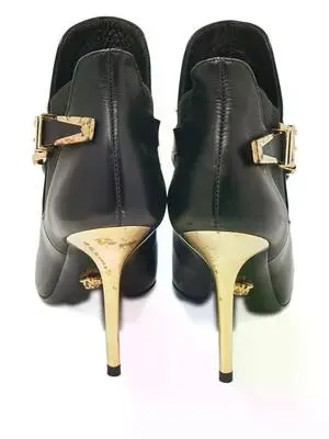 Versace Medusa Buckle Pointed-toe Stiletto Boots