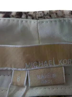 Michael Kors Snakeskin-print High-waist Trousers