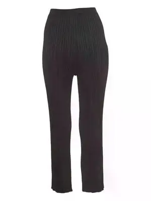 DION LEE Ribbed Trousers - Black