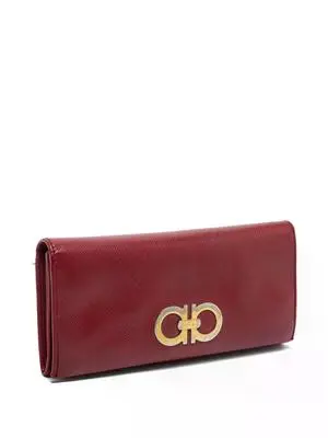 FERRAGAMO Logo-plaque Leather Chain Wallet