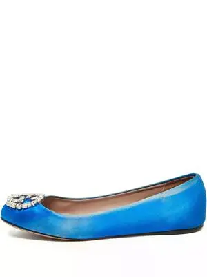 Gucci Interlocking-g Ballet Flats - Blue
