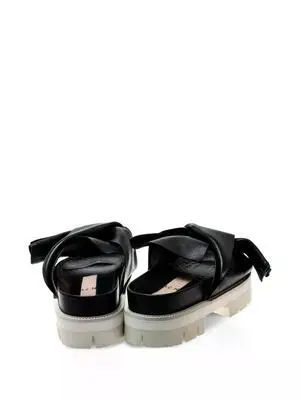 N°21 Leather Platform Slides