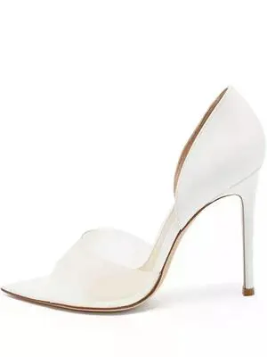 GIANVITO ROSSI Patent Leather Pumps With Clear Panel