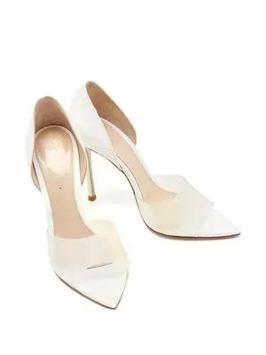 GIANVITO ROSSI Patent Leather Pumps With Clear Panel