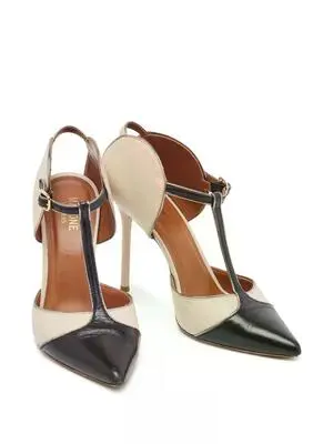 MALONE SOULIERS 100mm Sadie Two-tone Pointed-toe Pumps